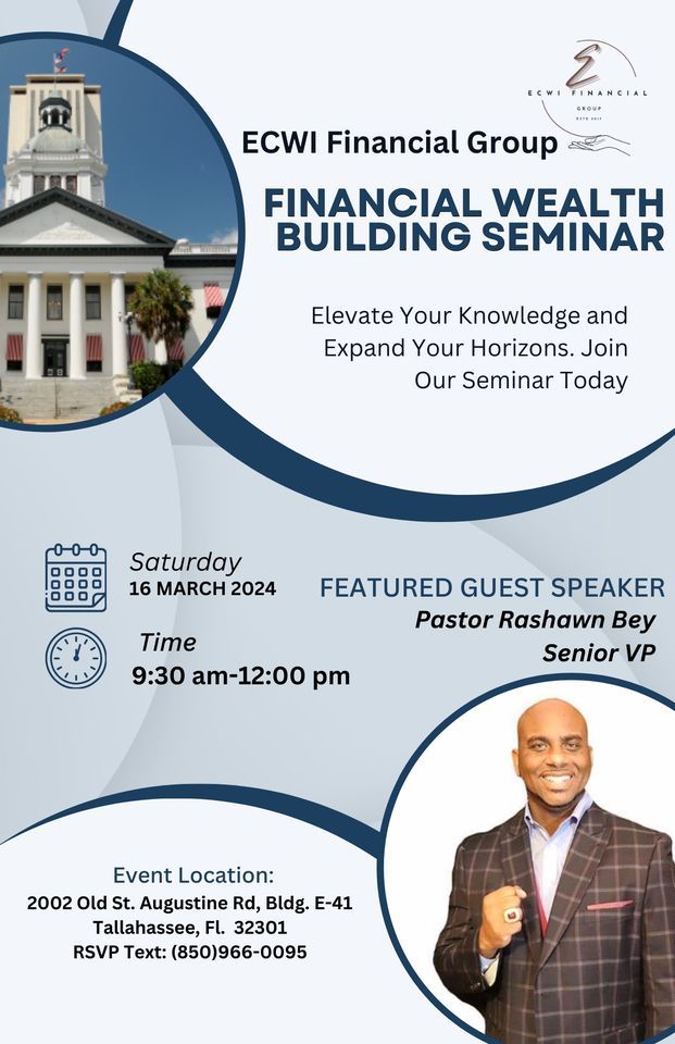 Financial Wealth Building Seminar Guest Speaker Pastor Rashawn Bey, SVP ...