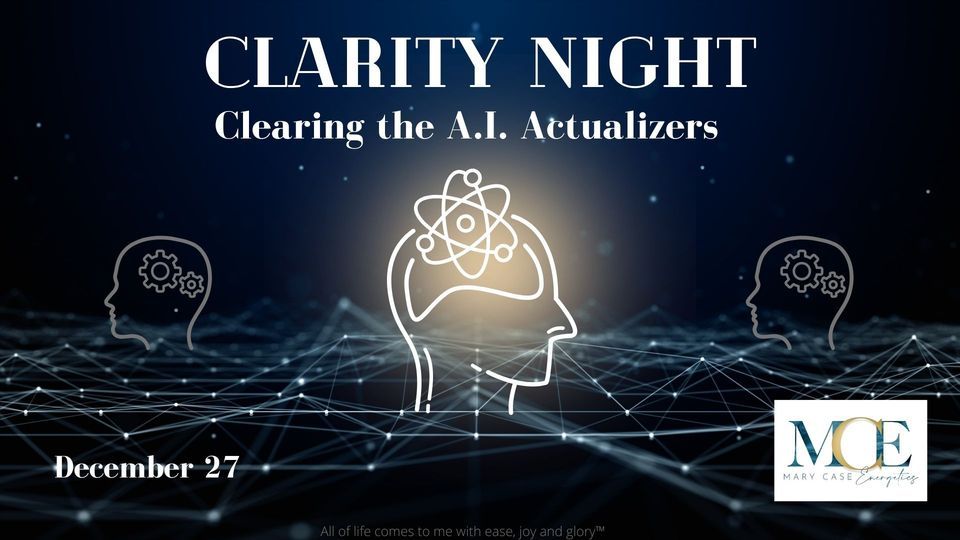 Clearing the A.I. Actualizers, Online event, Toronto, Ontario, December ...