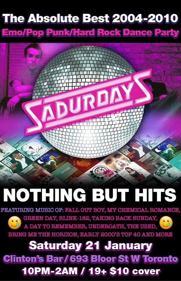 Sadurdays- Emo/ Pop Punk Dance Party @ Clinton’s Toronto, Clinton's Bar ...