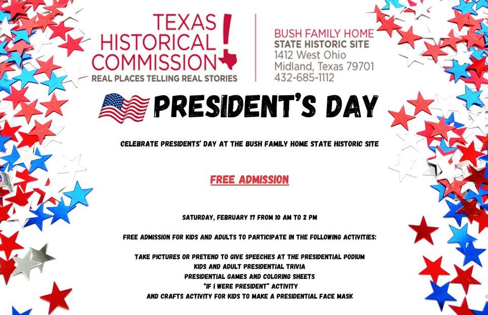 Presidents Day Event, George W. Bush Childhood Home, Midland, February ...