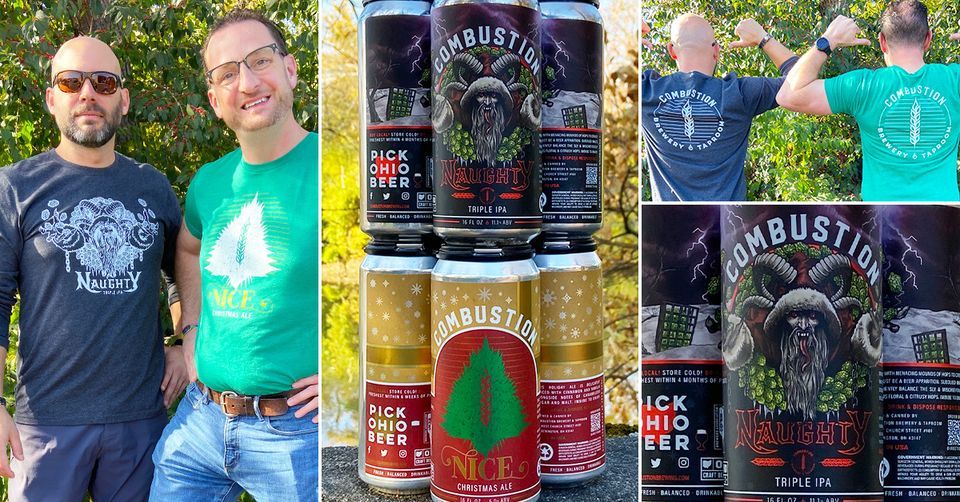 Naughty Triple Ipa And Nice Christmas Ale 4 Packs And Draft T Shirts Pickerington Combustion