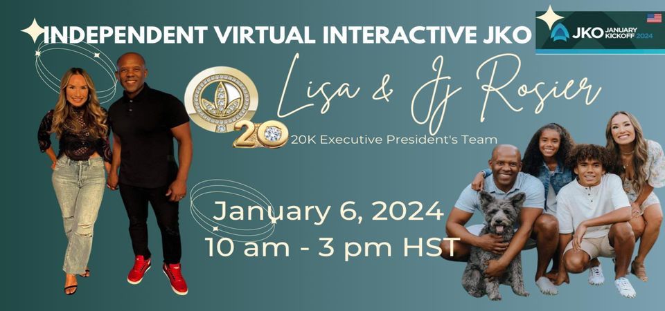 Virtual Interactive January Kickoff (JKO) 2024, Online event, Honolulu ...