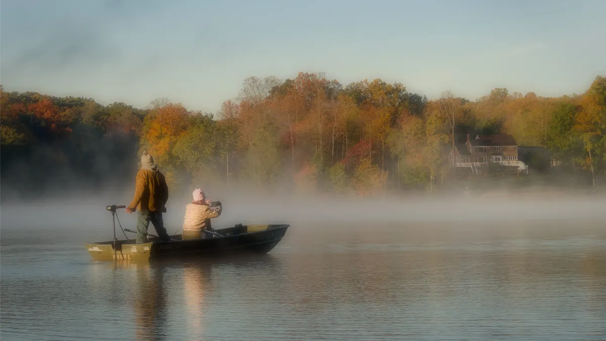 Photograph the Foggy Sunrise & Fall Colors of Fountainhead Regional ...