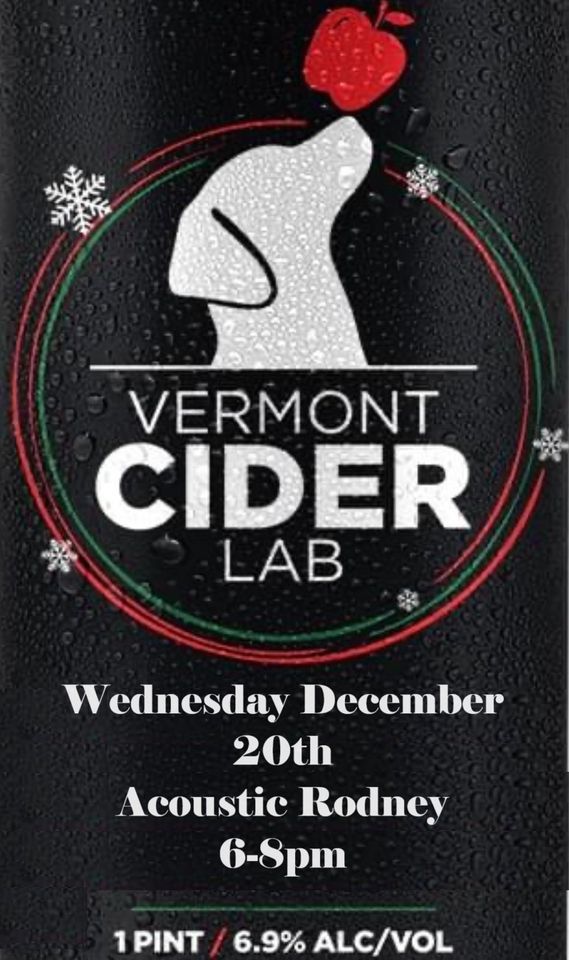 Acoustic Rodney, VT Cider Lab, Essex, December 20 2023 | AllEvents.in