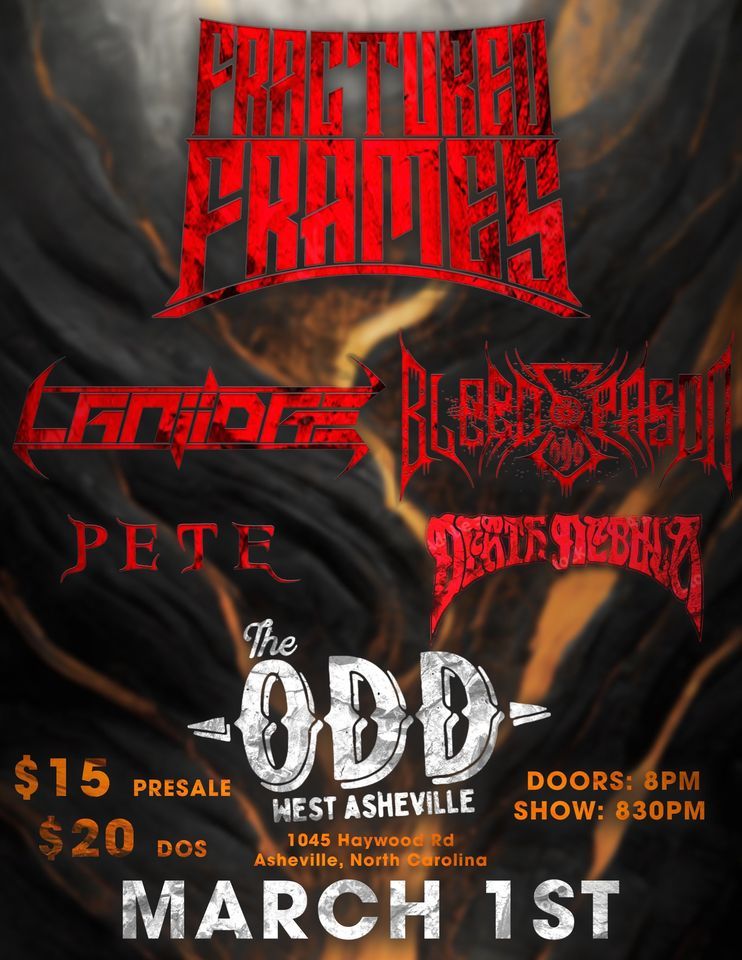 Fractured Frames, Laniidae, Bleedseason, Death Nebula, and Pete, The ...