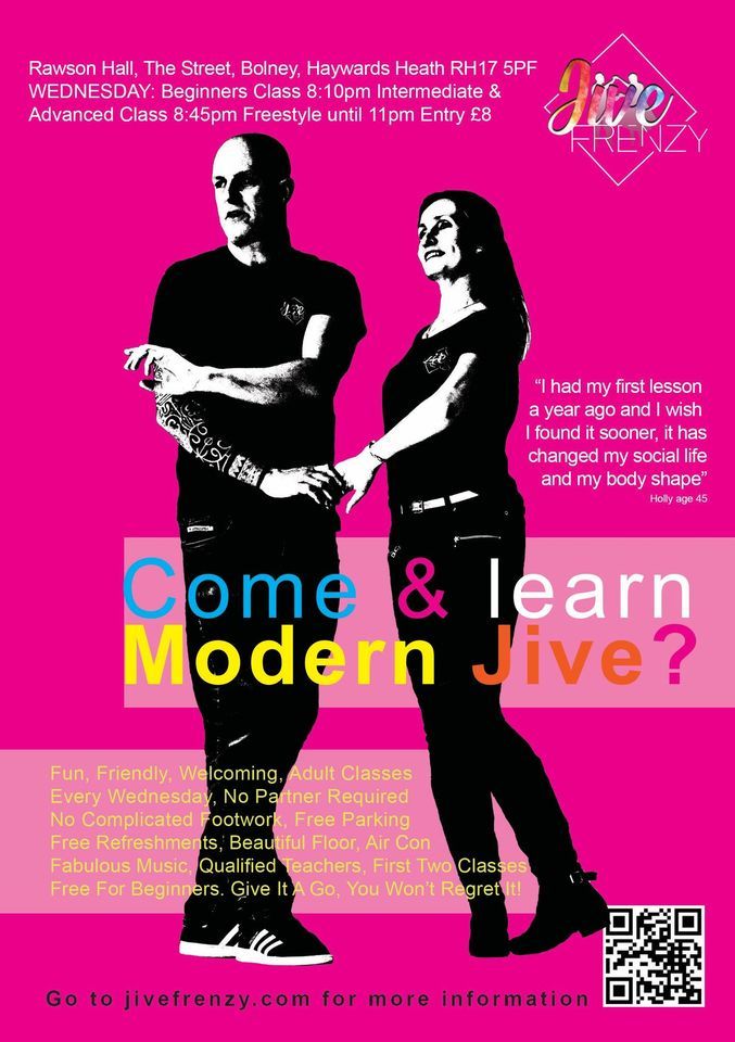 Modern Jive Wednesday Class Night in Bolney just off A23, Rawson Hall ...