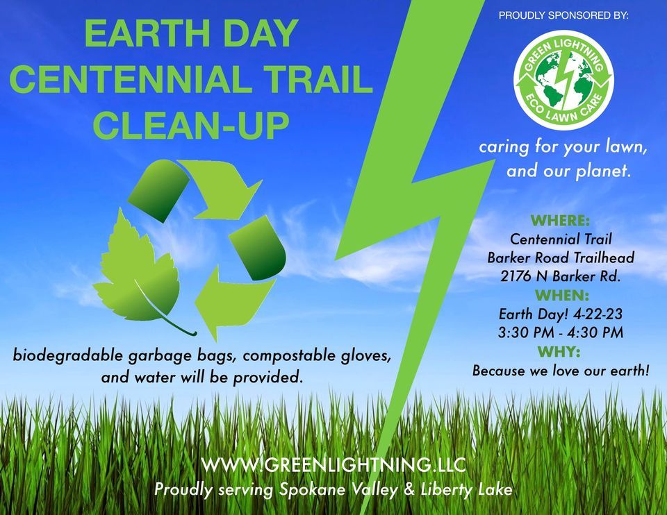 EARTH DAY CENTENNIAL TRAIL CLEAN-UP, Barker Trailhead, Spokane Valley ...