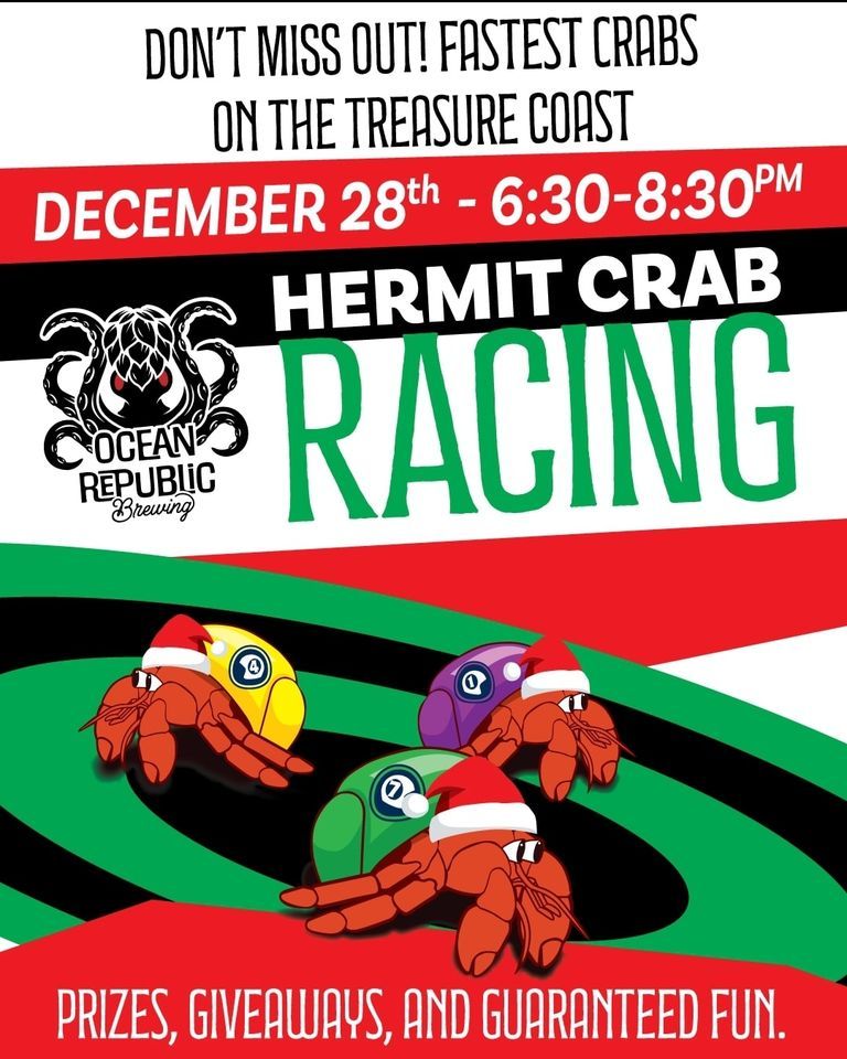 Hermit Crab Racing, Ocean Republic Brewing, Stuart, December 28 2023 ...