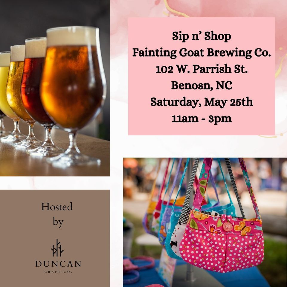 Sip n Shop Market , Fainting Goat Brewing Company, Benson, 25 May 2024 ...