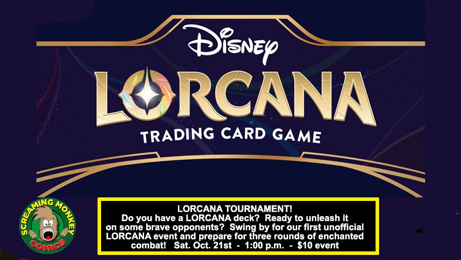 LORCANA - The Inagural Event, Screaming monkey comics, Munster, 21 ...