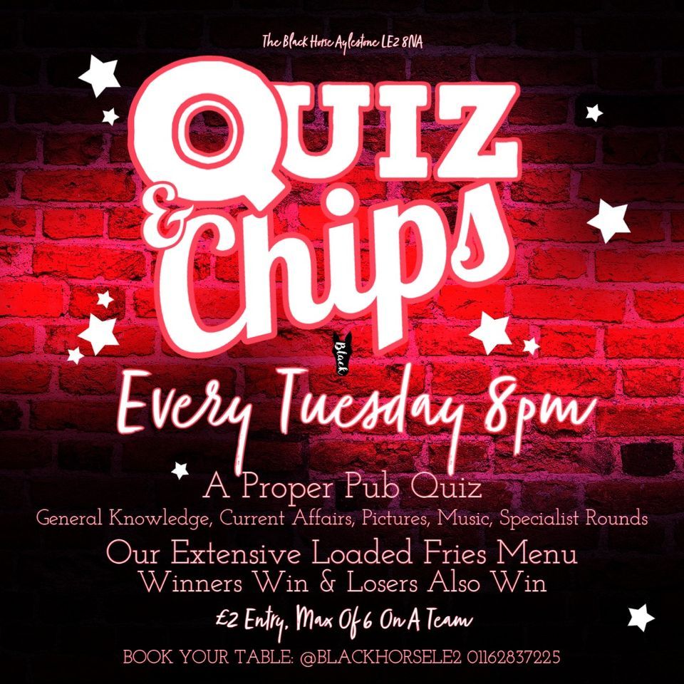Quiz & Chips Night, Aylestone Black-Horse, Leicester, 9 January 2024 ...