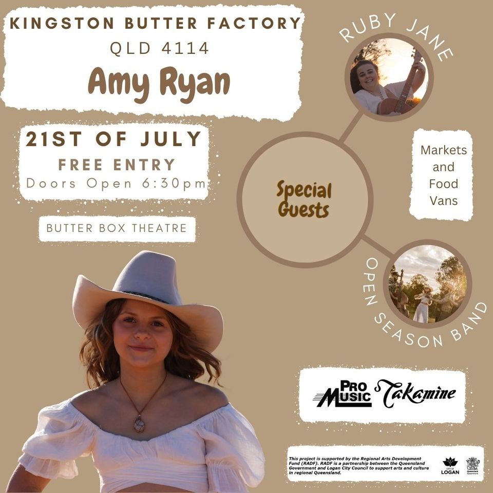 Amy Ryan Concert, Kingston Butter Factory Cultural Precinct, 21 July ...