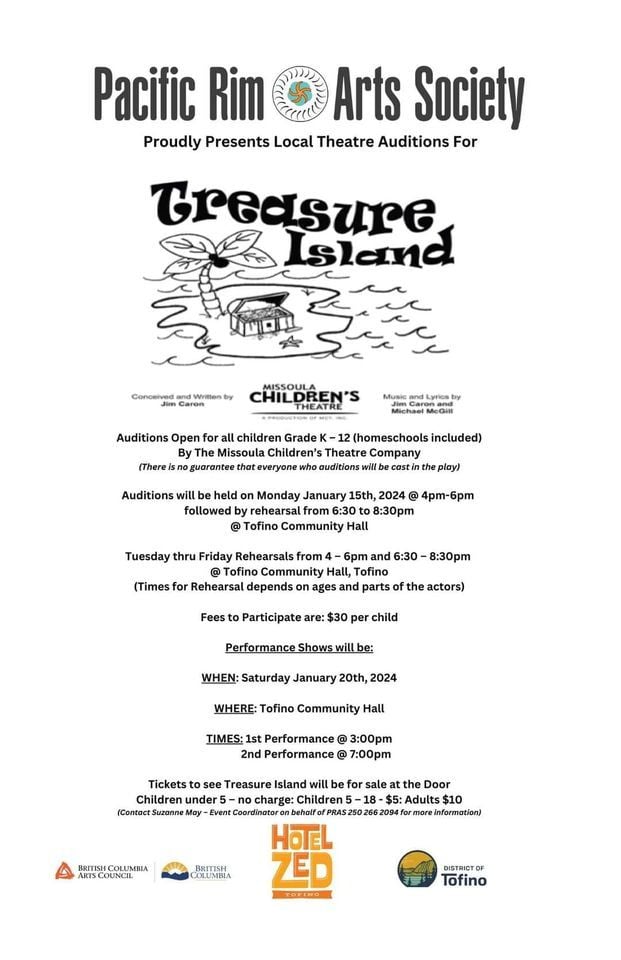 Missoula Childrens Theatre Treasure Island, Tofino Community Hall, 20 ... Missoula Childrens Theatre Treasure Island, Tofino Community Hall, 20 ...