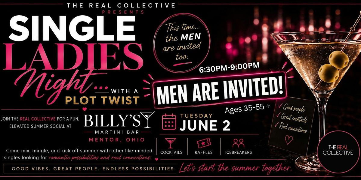 Singles Mixer Billy’s Martini Bar with The Real Collective, Billy's - A ...