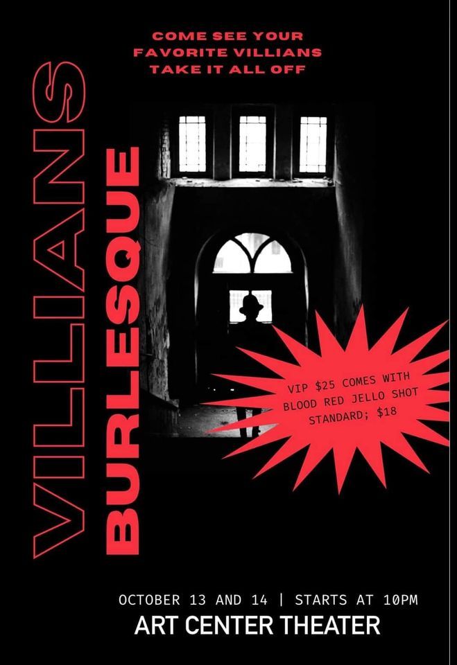 Villains Burlesque , The ArtCentre Theatre, Plano, 13 October to 14 ...