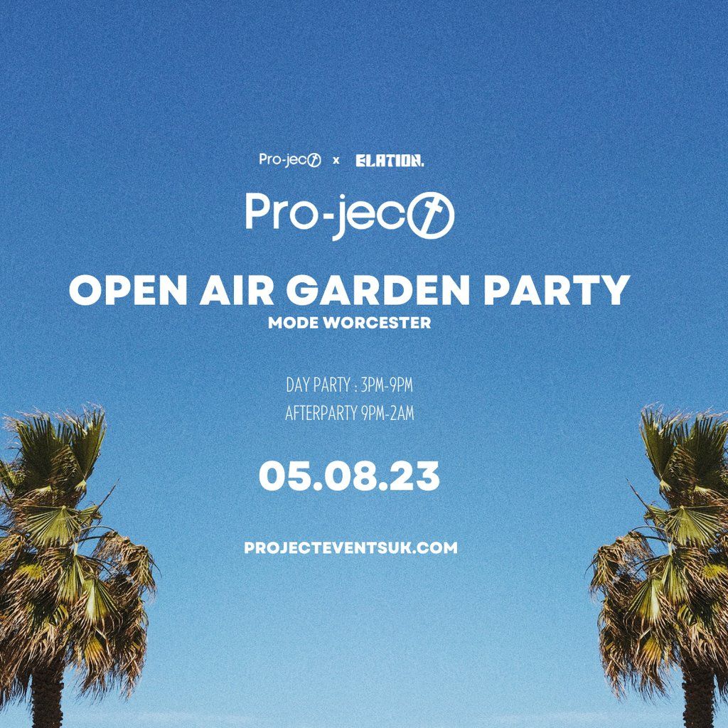 Pro-ject Open Air Garden Party, Velvet Nightclub, Worcester, August 5 ...