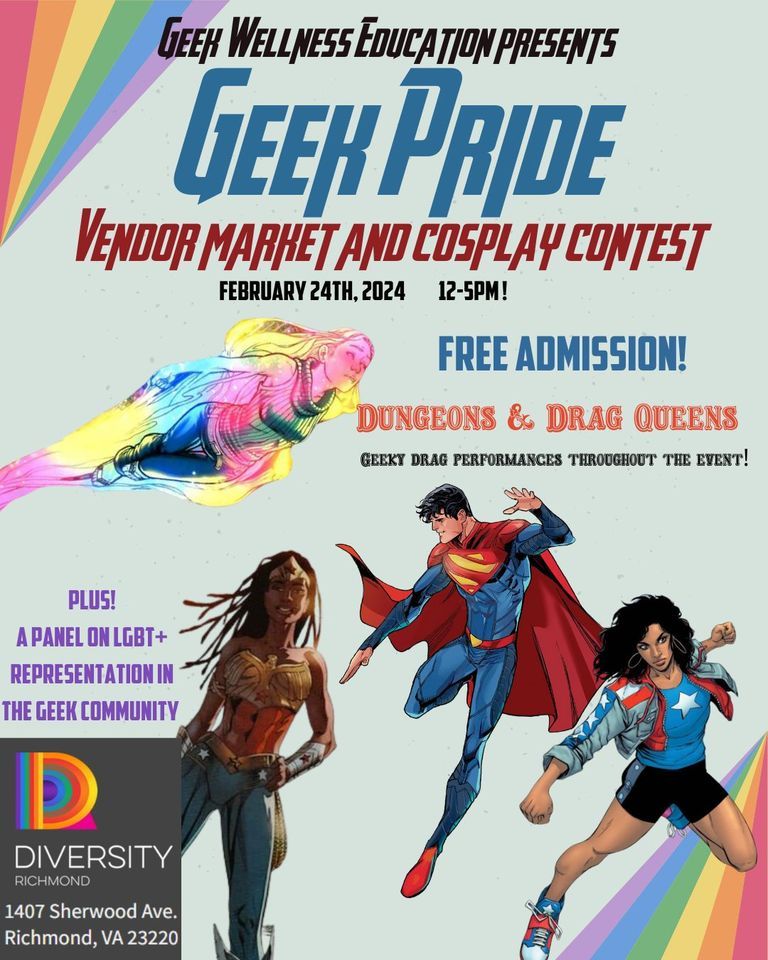 GEEK PRIDE VENDOR MARKET AND COSPLAY CONTEST, Diversity Thrift ...