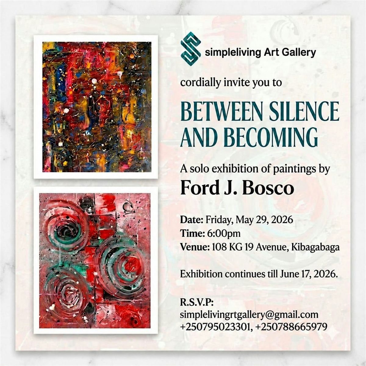 Between Silence and Becoming – A Solo Art Exhibition by Ford J. Bosco ...