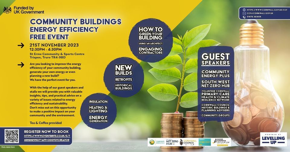 Community Buildings Energy Efficiency Free Event, St Erme Community ...