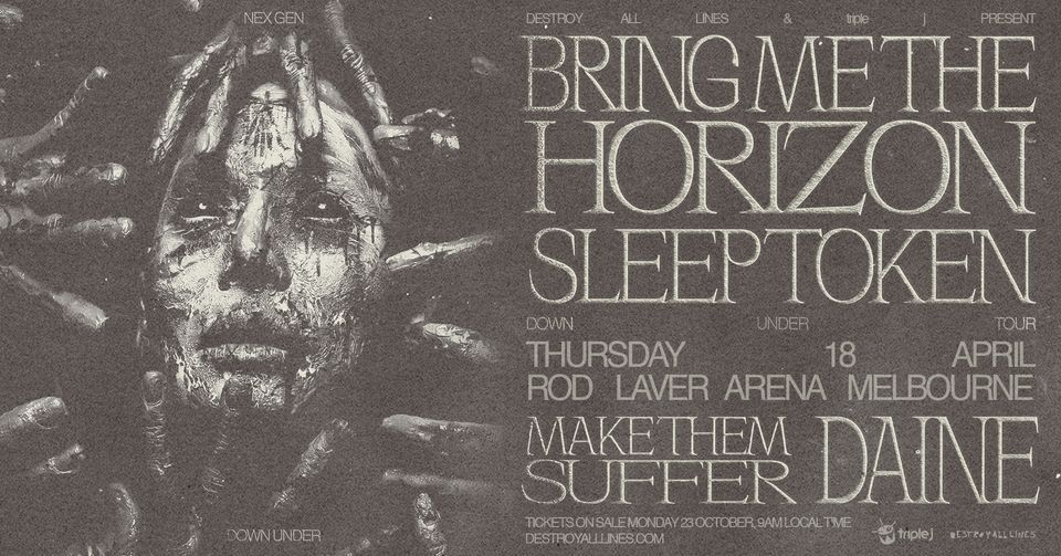 BRING ME THE HORIZON / Melbourne / Down Under / Rod Laver Arena / (w ...