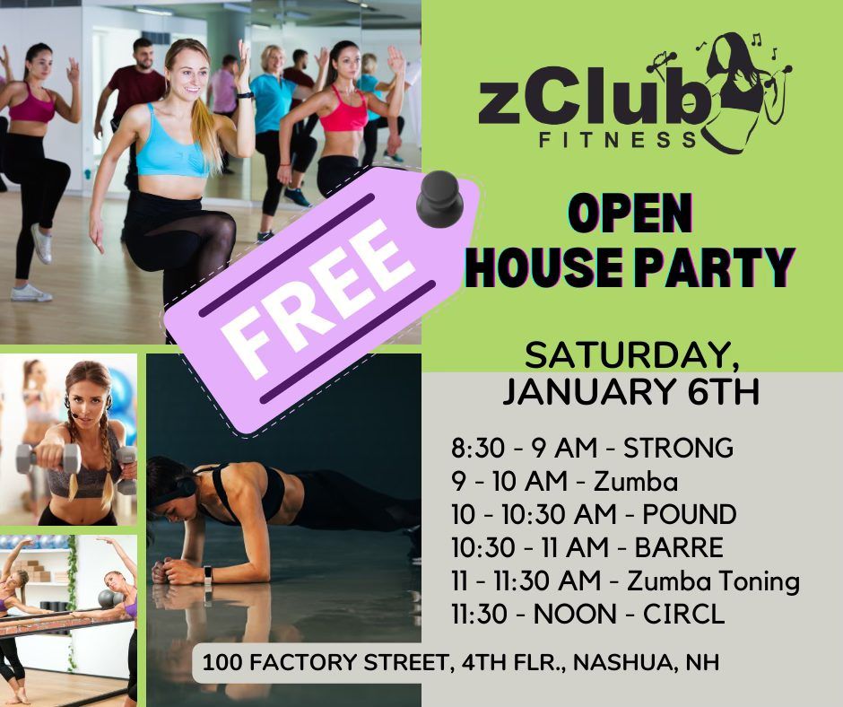 FREE - zClub Fitness Open House Party, ZCLUB Fitness - GroupX Zumba ...