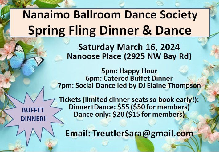 Spring Fling Dinner & Dance (Nanaimo Ballroom Dance Society), Nanoose ...