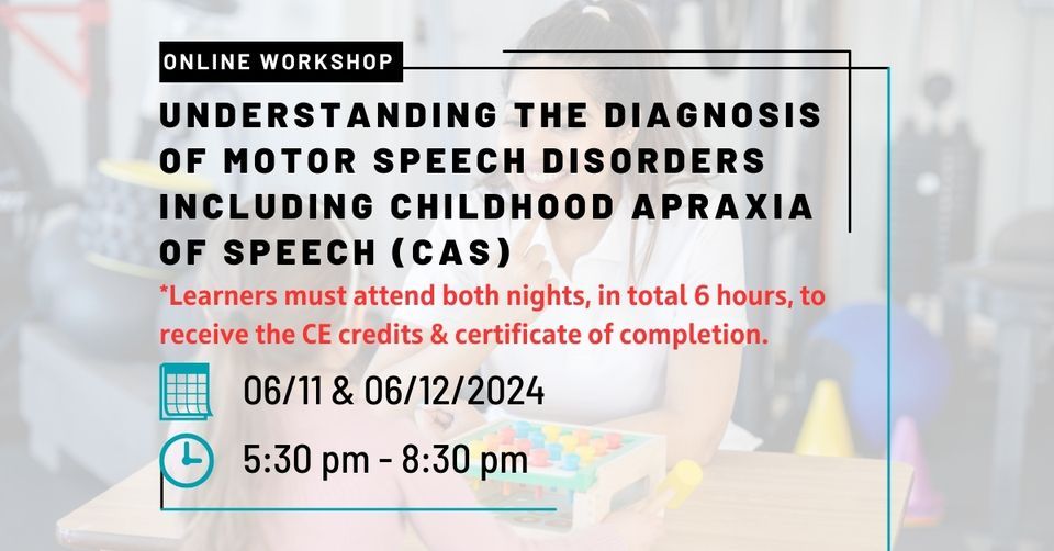 Understanding the Diagnosis of Motor Speech Disorders including ...