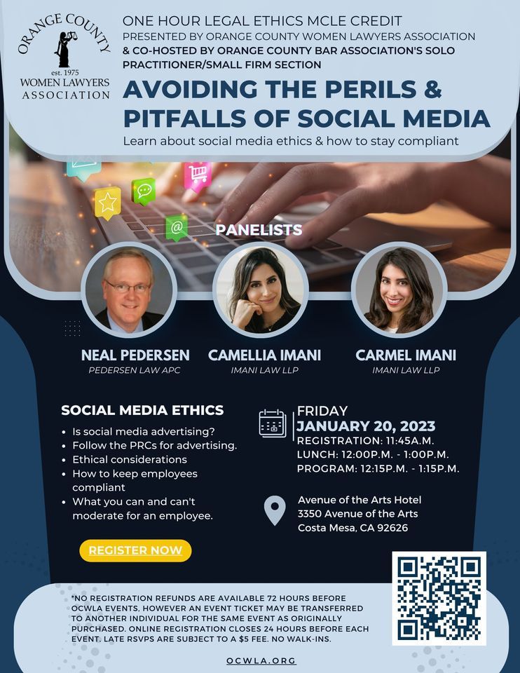 MCLE Luncheon: Avoiding the Perils and Pitfalls of Social Media, Avenue ... MCLE Luncheon: Avoiding the Perils and Pitfalls of Social Media, Avenue ...