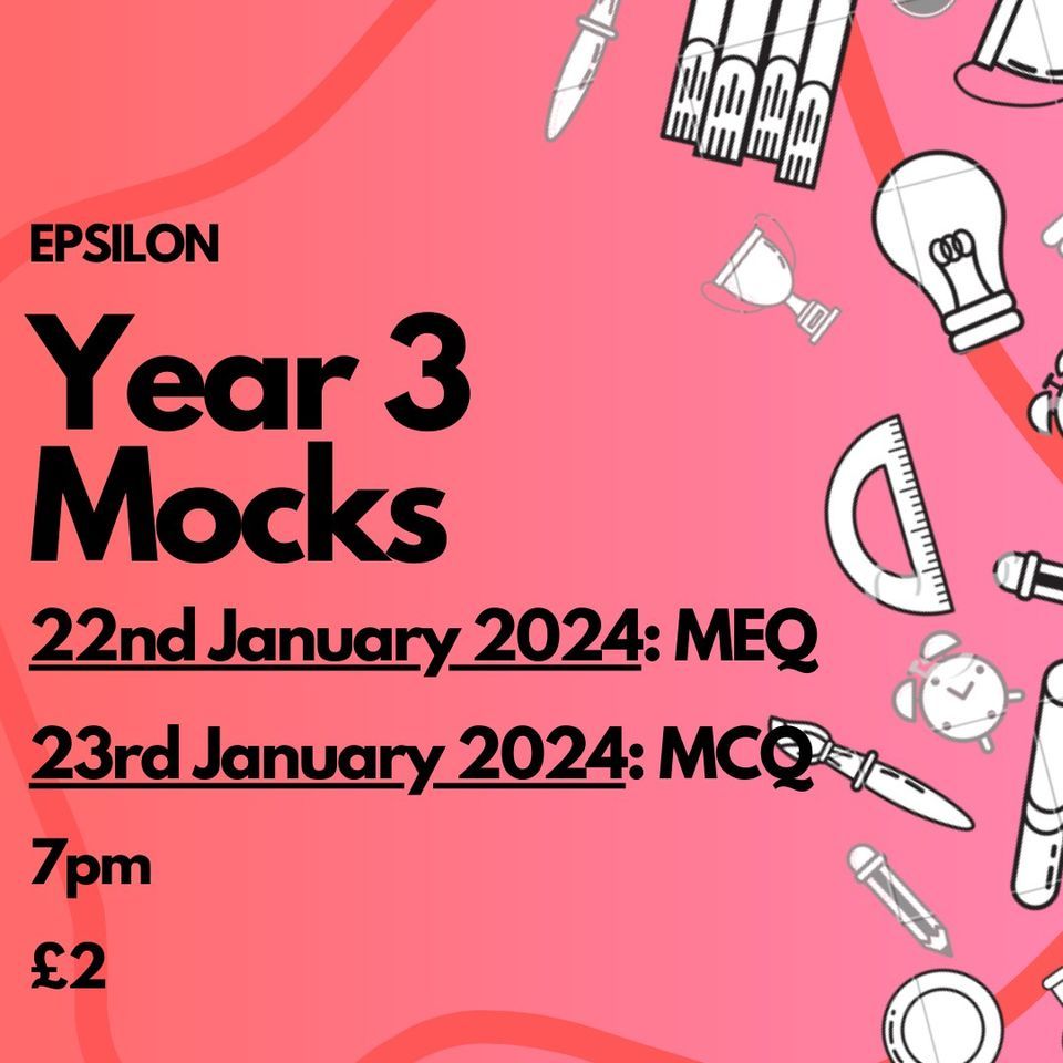 Year 3 Mock MEQ & MCQ, Online event, Glasgow, United Kingdom, January ...