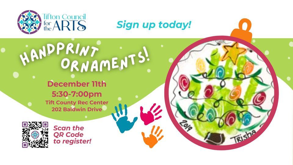 Drop-in Handprint Ornaments, 202 Baldwin Dr, Tifton, GA 31794-4241 ...