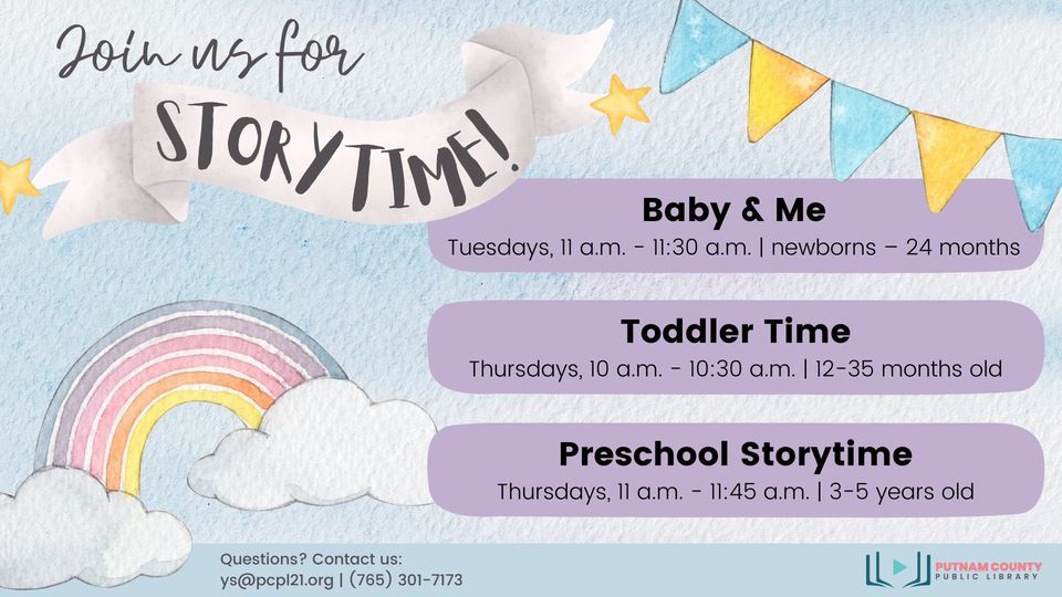 Baby & Me, Putnam County Public Library, Greencastle, 2 January 2024 ...