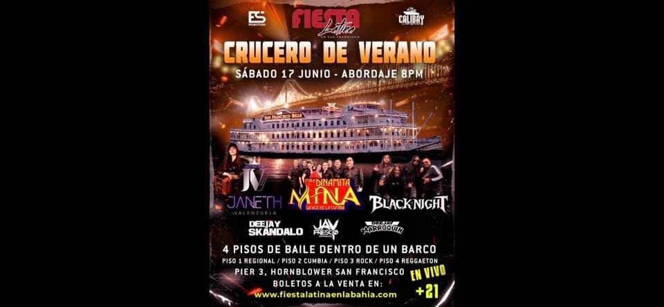 Crucero De Verano By Fiesta Latina Pier 3 Hornblower Cruise San