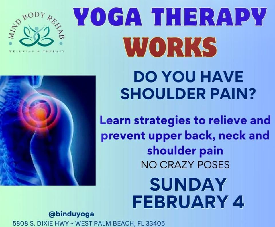 Mindbody Rehab: Upper Back Yoga Therapy, Bindu Yoga Studio, Palm Beach ...