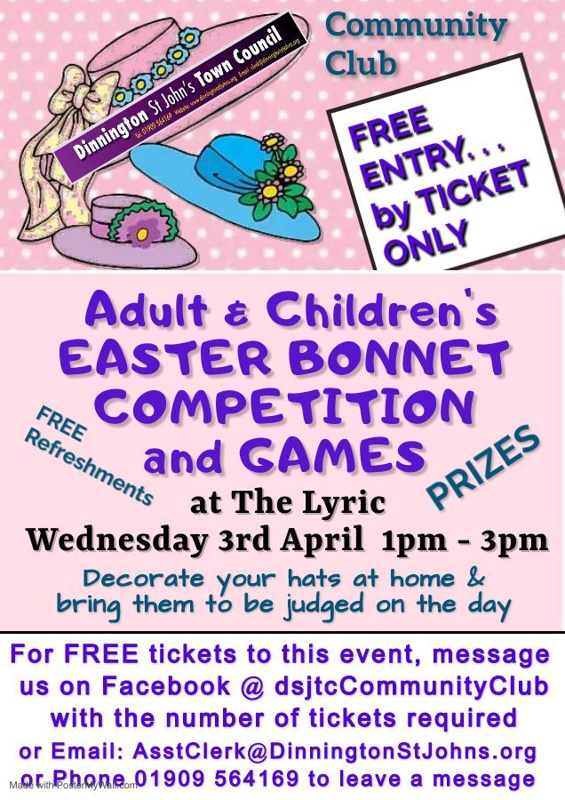 Easter Bonnet Competition & Games with Prizes - free TICKET ONLY event ...