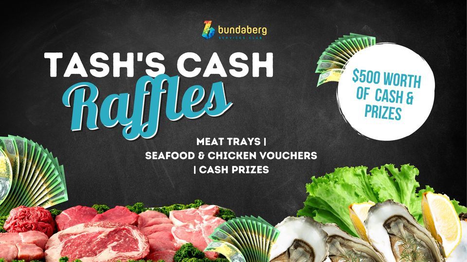 Tashs Cash Raffles, Bundy Services Club, Bundaberg, 18 January 2023 ...