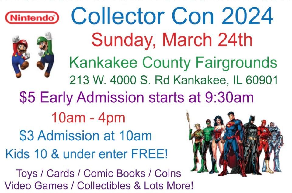 Collector Con 2024, Kankakee County Fairgrounds, 24 March 2024 | AllEvents