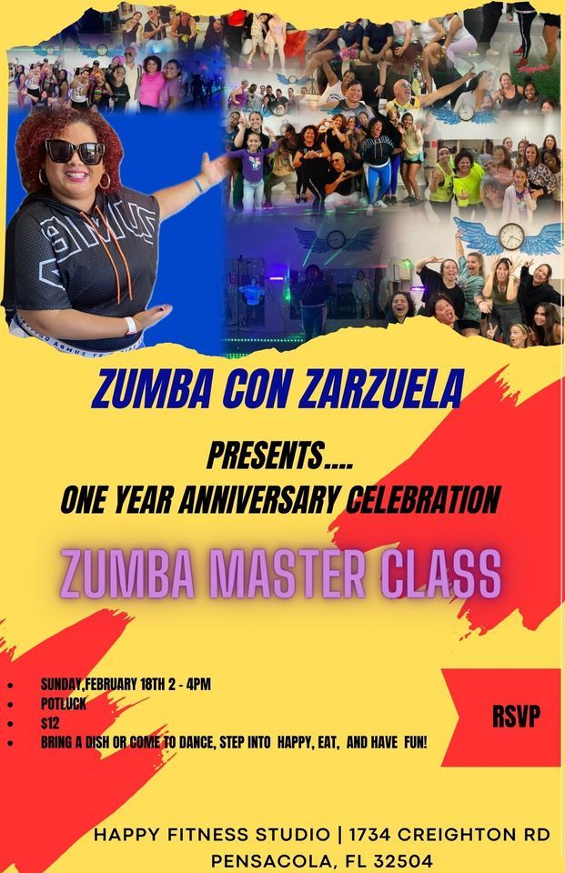 Zumba Con Zarzuela - Zumba Master Class, Happy Fitness studio ...