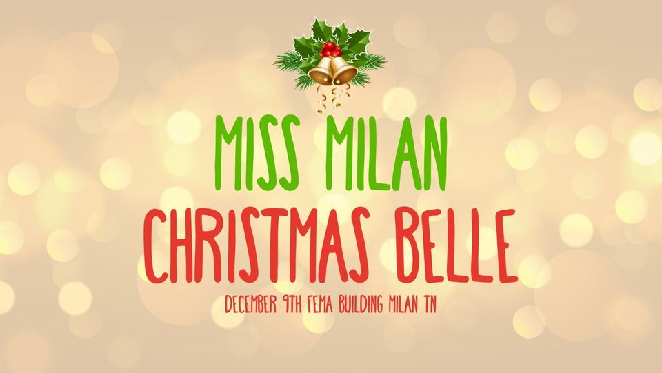 Miss Milan Christmas Belle, Hawkins-Whitby Fema Community Safe Room ...