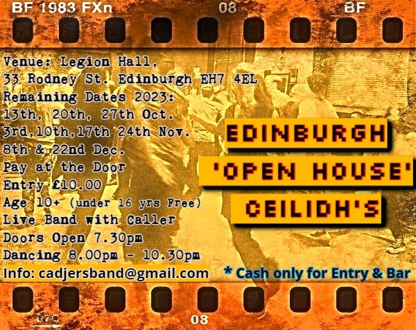 Edinburgh Open House Ceilidh Events, 33 Rodney Street, Edinburgh, EH7 ...