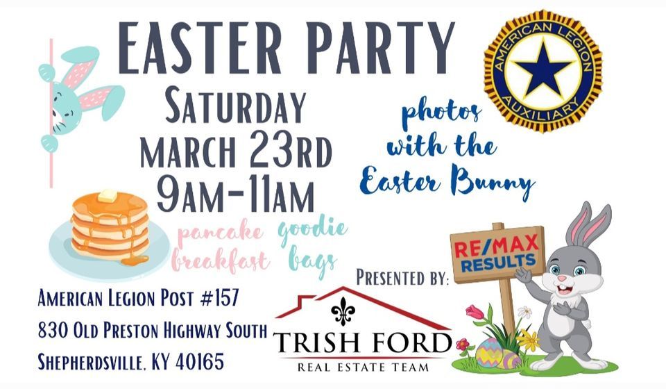 Breakfast , Easter goodies and Photos with Easter Bunny. Sponsor Trish ...