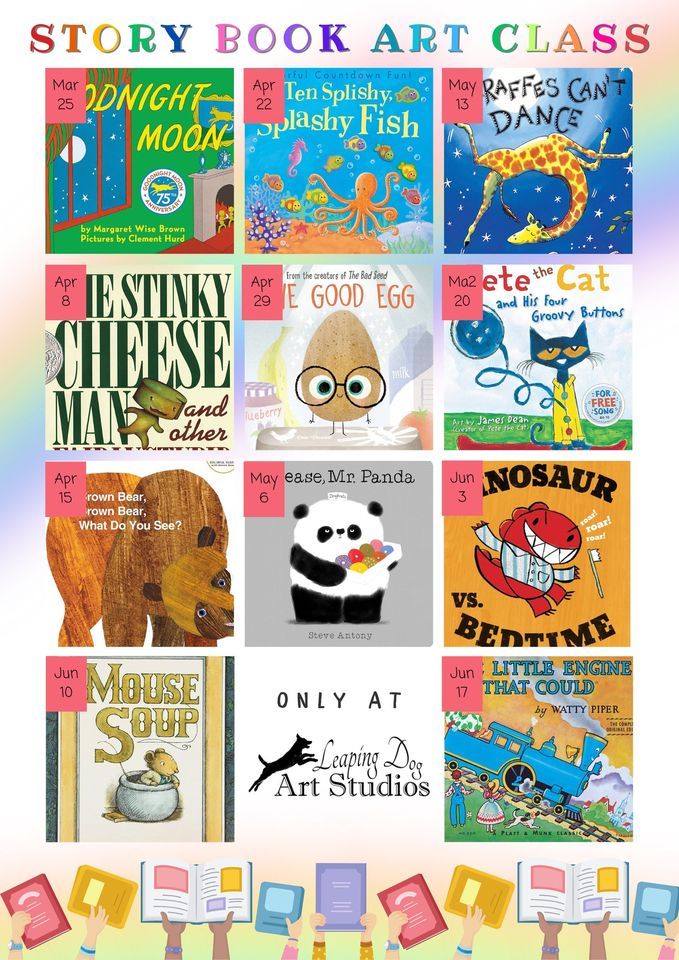 STORYBOOK ART CLASS, Leaping Dog Art Studios, Bordentown, 25 March 2024 ...