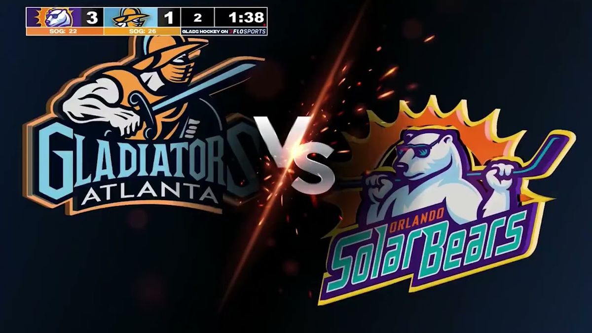 Orlando Solar Bears at Atlanta Gladiators, Gas South Arena, Duluth, 21 ...