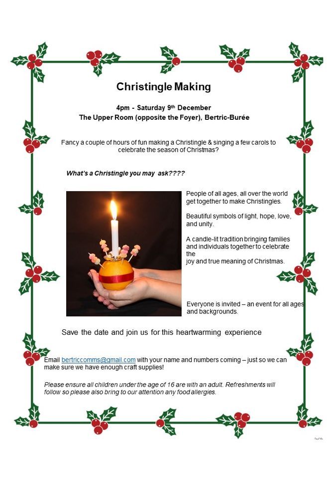 Christingle Making, Lieu-dit Burée, 24320 Bertric-Burée, France ...