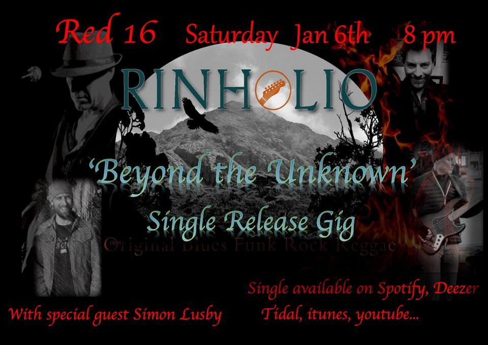 Rinholio Beyond the Unknown single release gig, Red16, Nelson, 6 ...