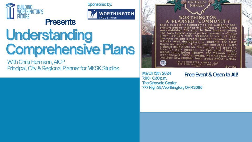 Understanding Comprehensive Plans, Griswold Center, Worthington, 13 ...