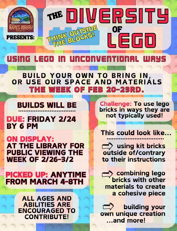LEGO WEEK, Naples Library, 20 February 2024 | AllEvents