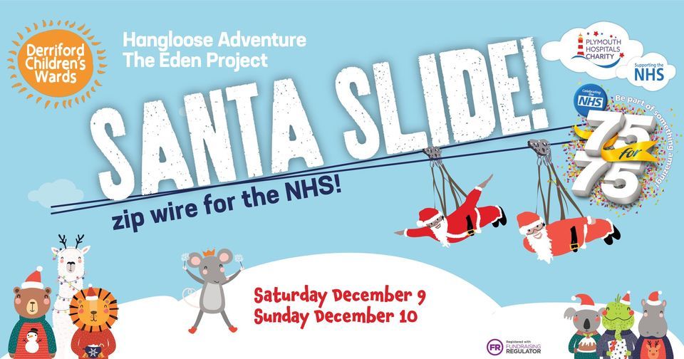 Plymouth Hospitals Charitys Santa Slide 2023, Hangloose at Eden, Bodmin ...