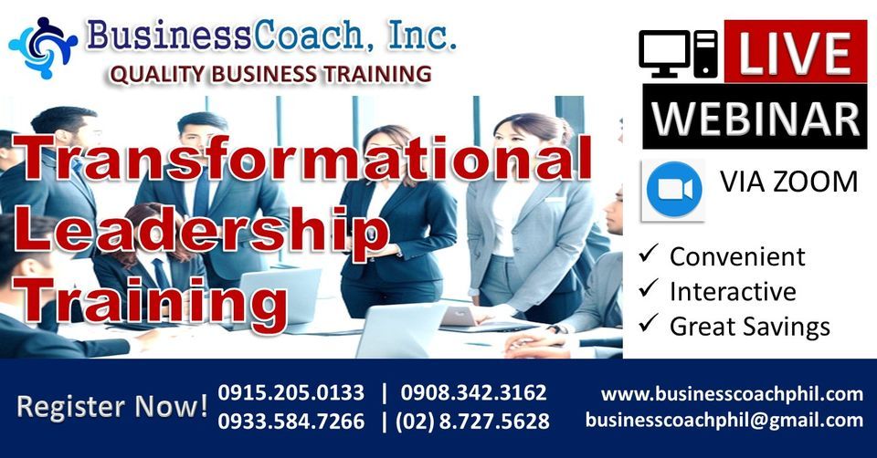 Webinar: Transformational Leadership Training, Online event, San Juan ...