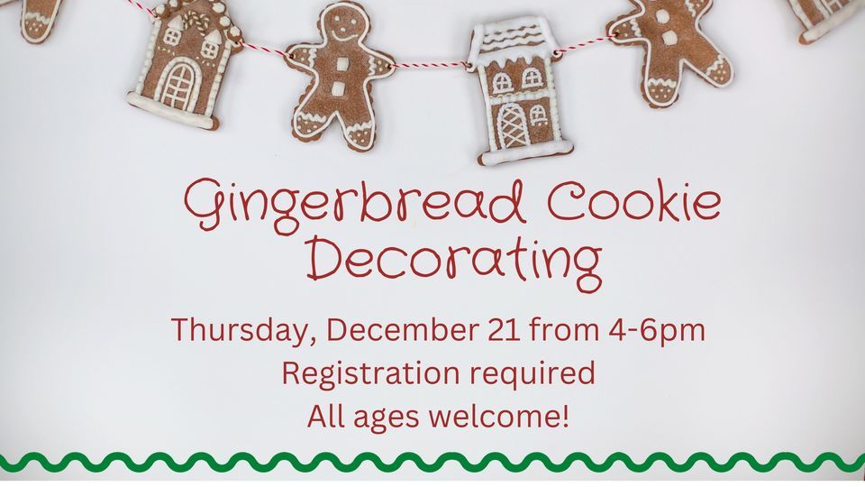 Gingerbread Cookie Decorating, Wilson Public Library, Cozad, December ...