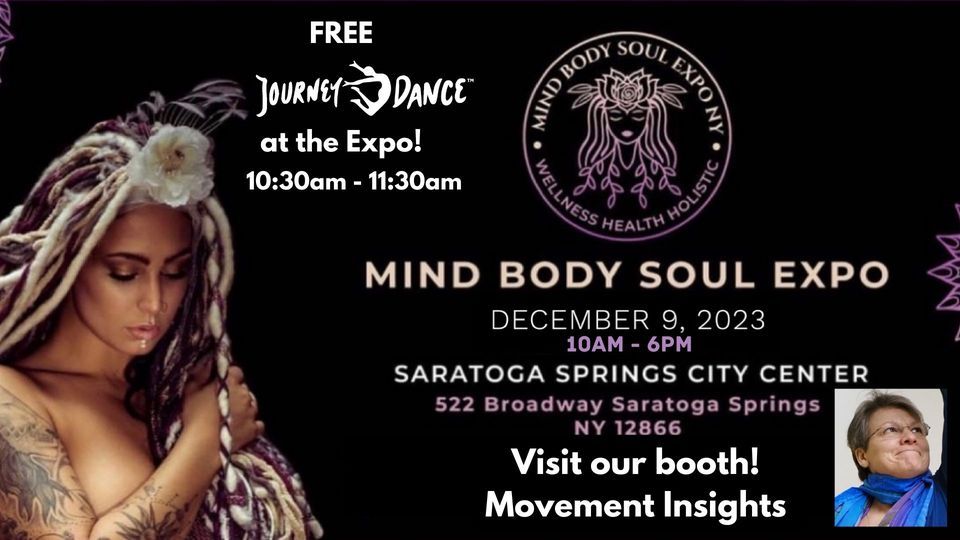 FREE JourneyDance at Mind Body Soul Expo , Saratoga Springs City Center, December 9 2023 ...